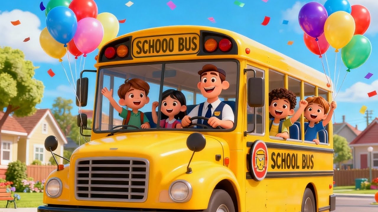 The Wheels on the Bus Go Round and Round 🚍 | Smart Rhymes Learning | Nursery Rhymes & Kids Songs ...