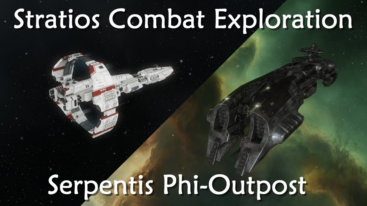 EVE Online - Serpentis Phi-Outpost, Easy - YouTube