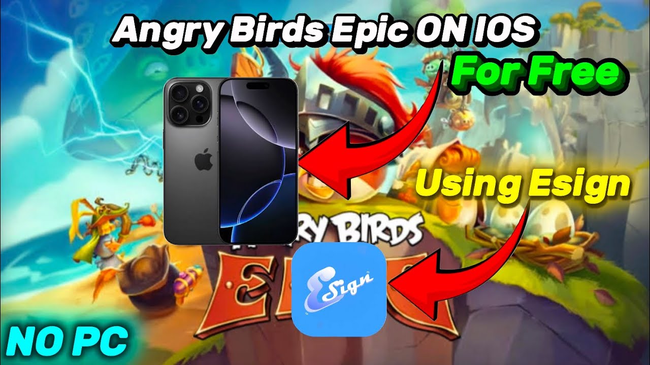Angry Birds Epic On IOS | Without PC | For Free | Using Esign | - YouTube