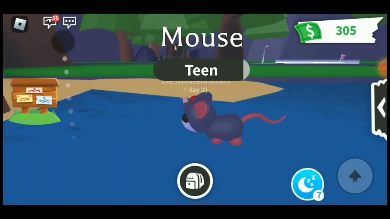 Playing adopt me | Day 2 of the challenge | read the comments for day 1 ...