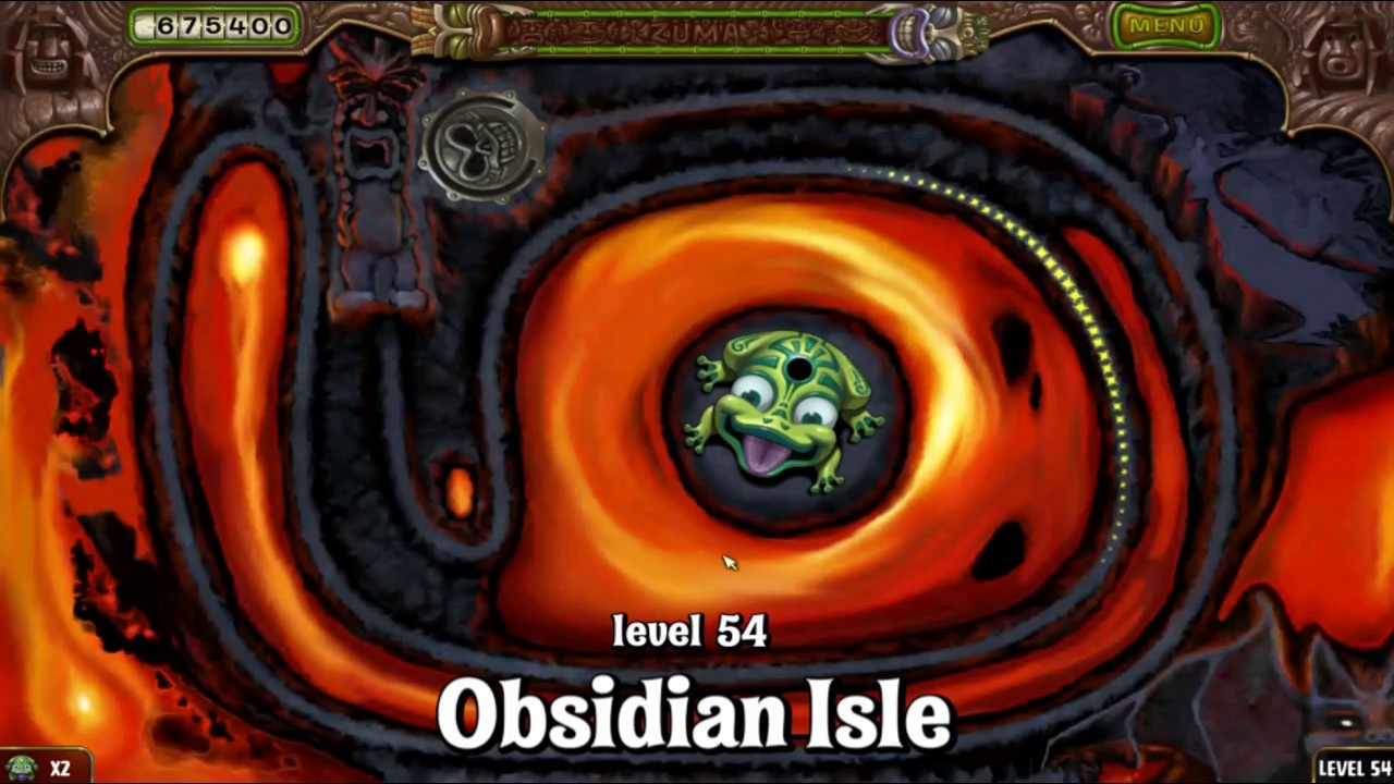Zuma's Revenge Level 54 Obsidian Isle - YouTube