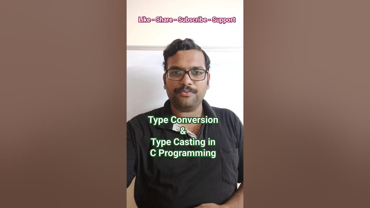 Difference Between Type Conversion And Type Casting In C Programming Cprogramming Youtube