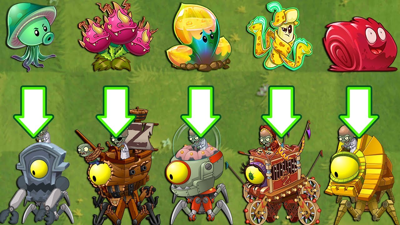 Plants vs Zombies 2 Final Boss - Every Random Premium Plants Max Level ...