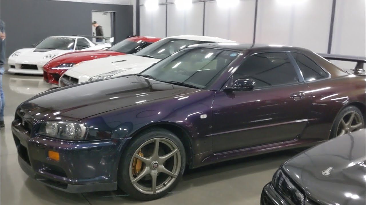JADEN ANDERSON UNVEILS HIS SKYLINE GT-R R34!! Chandler Smith shows off ...