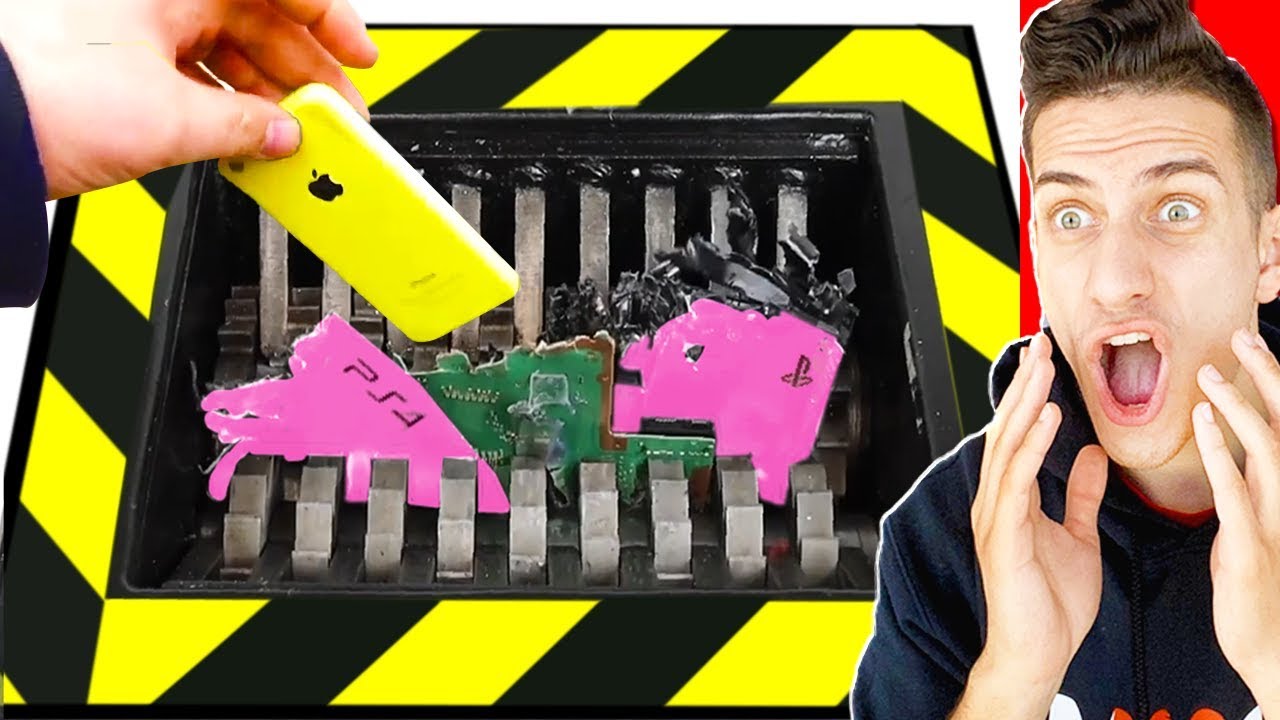 SHREDDING EXPENSIVE and SATISFYING THINGS in SHREDDING MACHINE! - YouTube