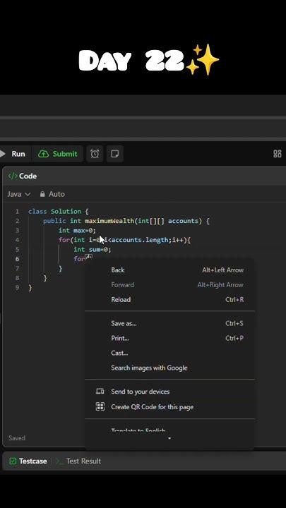 Leetcode 1672 | Richest Customer Wealth #codingdays#100daysofcode#leetcodechallenge#coderslife ...