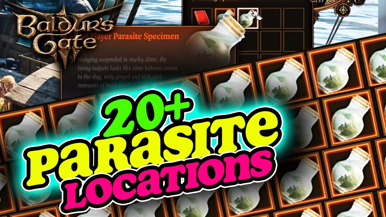 Location of 20+ Parasite Specimen in Baldur's Gate 3 (Enhance Illithid ...
