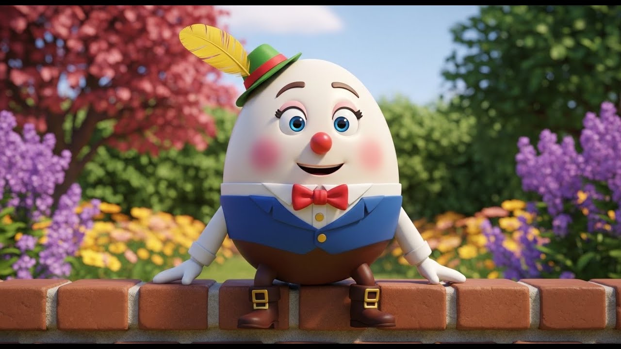 Humpty Dumpty Nursery Rhyme | 3D Animated for Kids | #kidsvideo #kids # ...