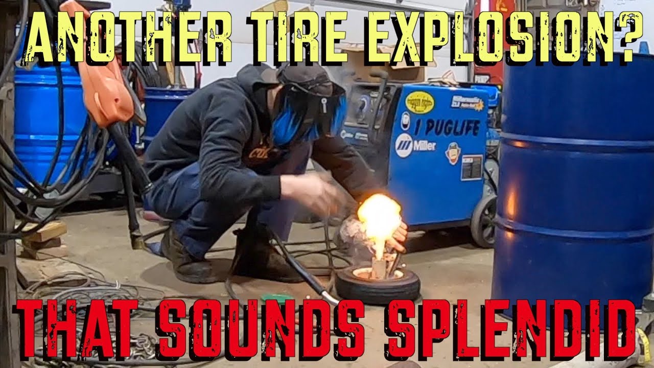 driveshaft measure and another tire explosion - YouTube