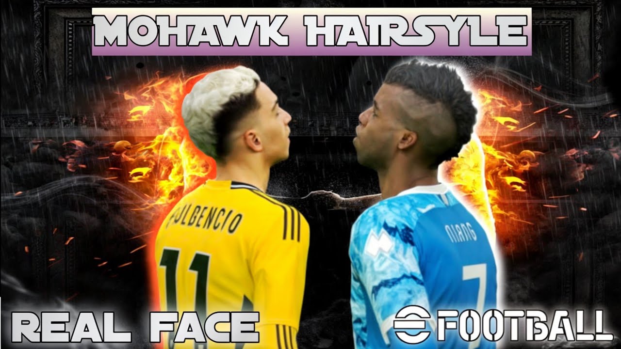 Mohawk Player Real Face Efootball 2024 - YouTube