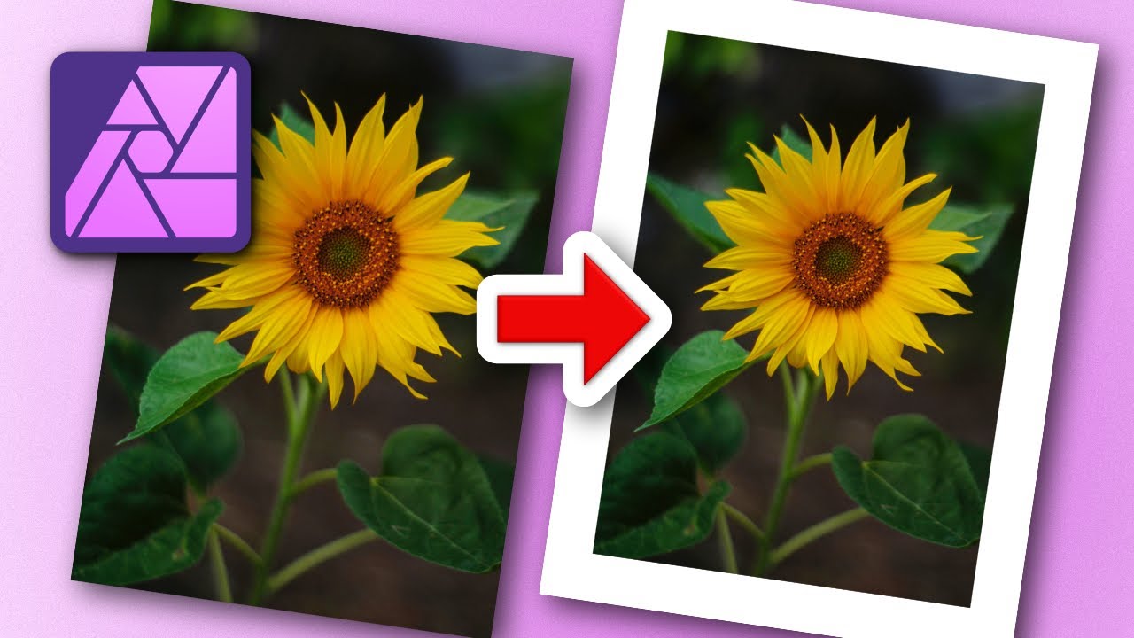 How to Add a Border in Affinity Photo - YouTube
