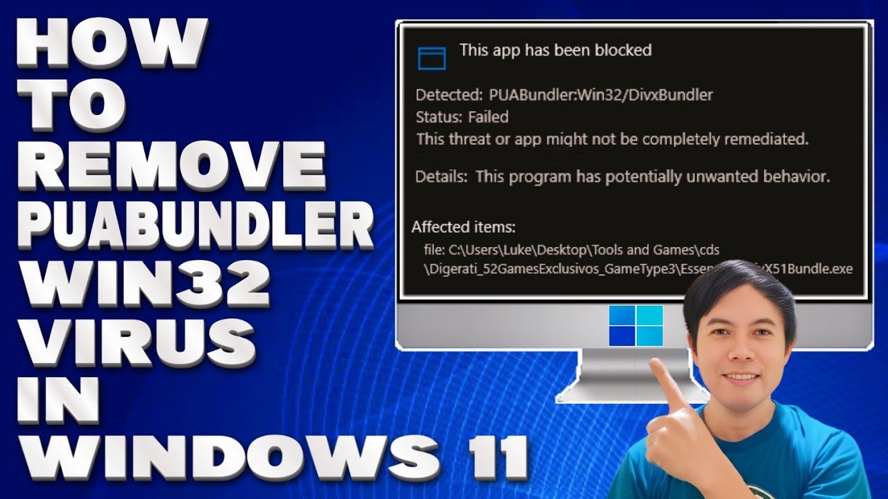 How To Remove The PUABundler Win32 Virus in Windows 10/11 [Solution] - YouTube
