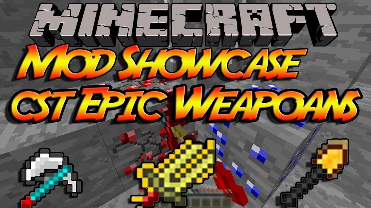 Minecraft Mod Showcase: CST Epic Weapons Mod (New Ores And Weapons ...