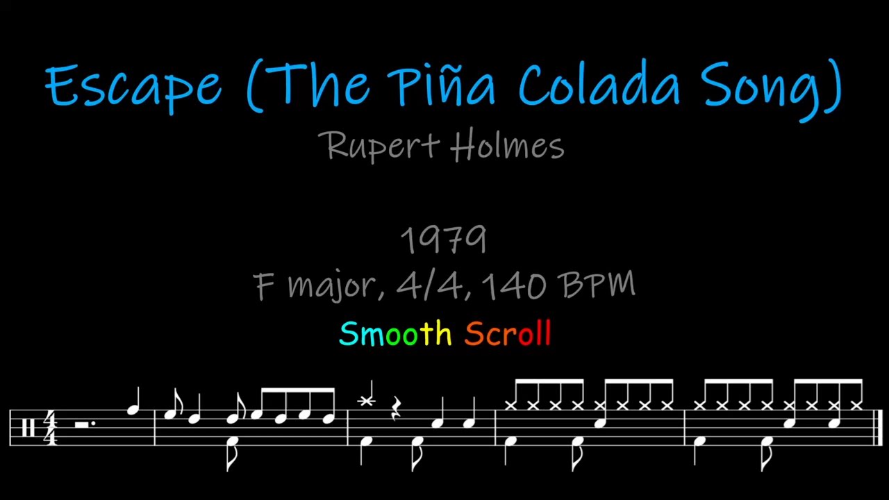 Escape (The Pina Colada Song), Chords, Lyrics and Timing - YouTube