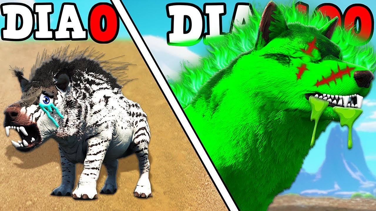 O PEQUENO LOBO FEIO EVOLUIU PARA O GIGANTE TOXIC LOBO ALFA! 100 DIAS ...