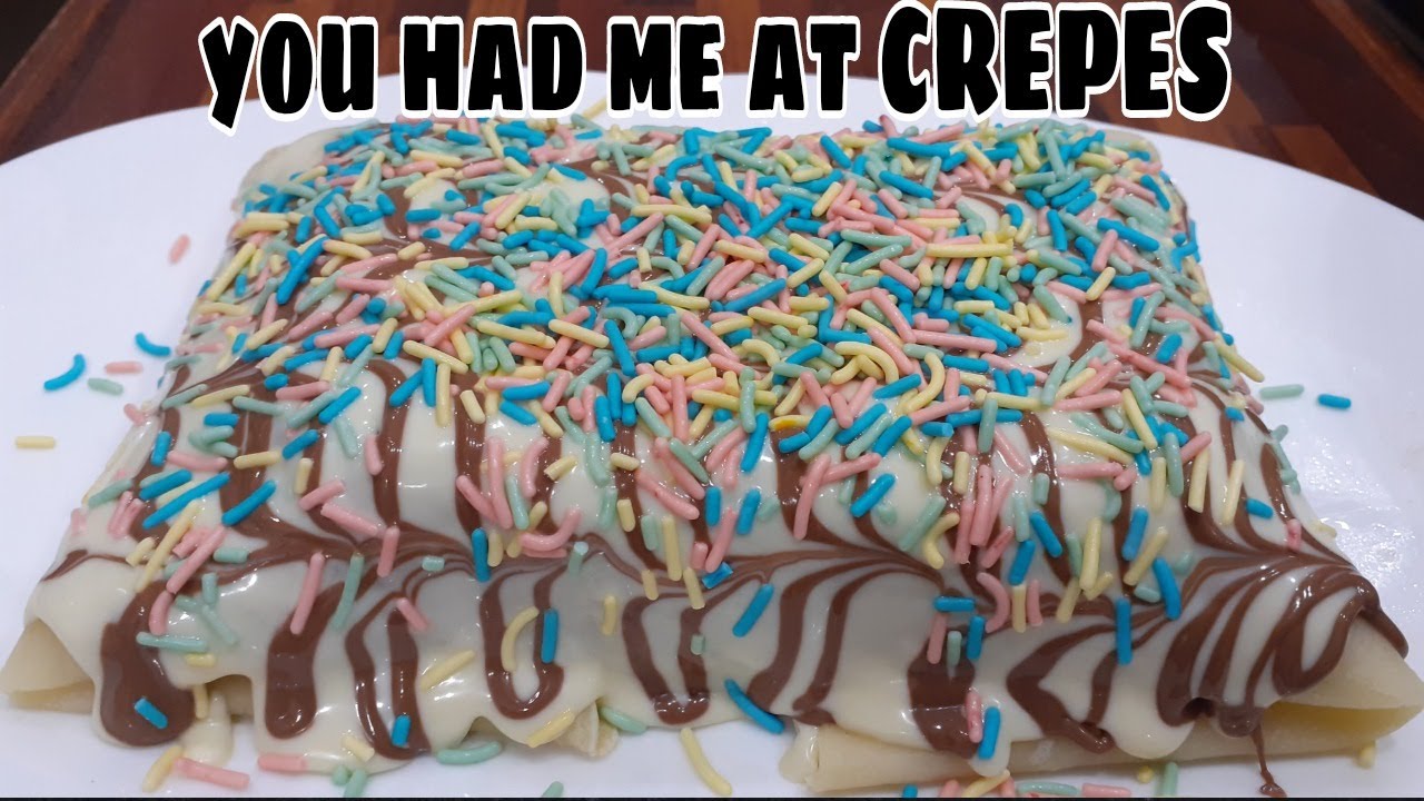 CREPE SPRINKLES CAKE|NO BAKE NO OVEN HOME MADE CREPE CAKE - YouTube
