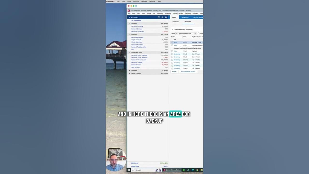How to Set Up Automatic Backup in Quicken - YouTube