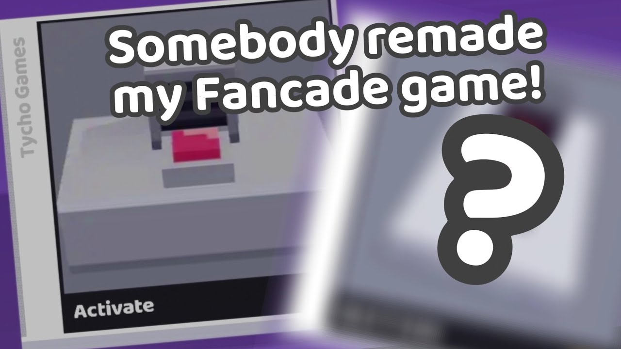 Fancade: Someone Remastered My Fancade Game! (Activate ️) "B U T T O N ...