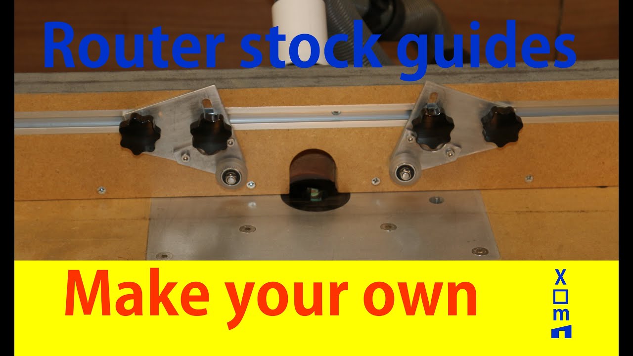 Make router roller guides - YouTube