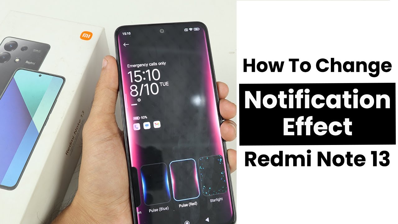 How to Change Notification Effect In Redmi Note 13 | Notification ...