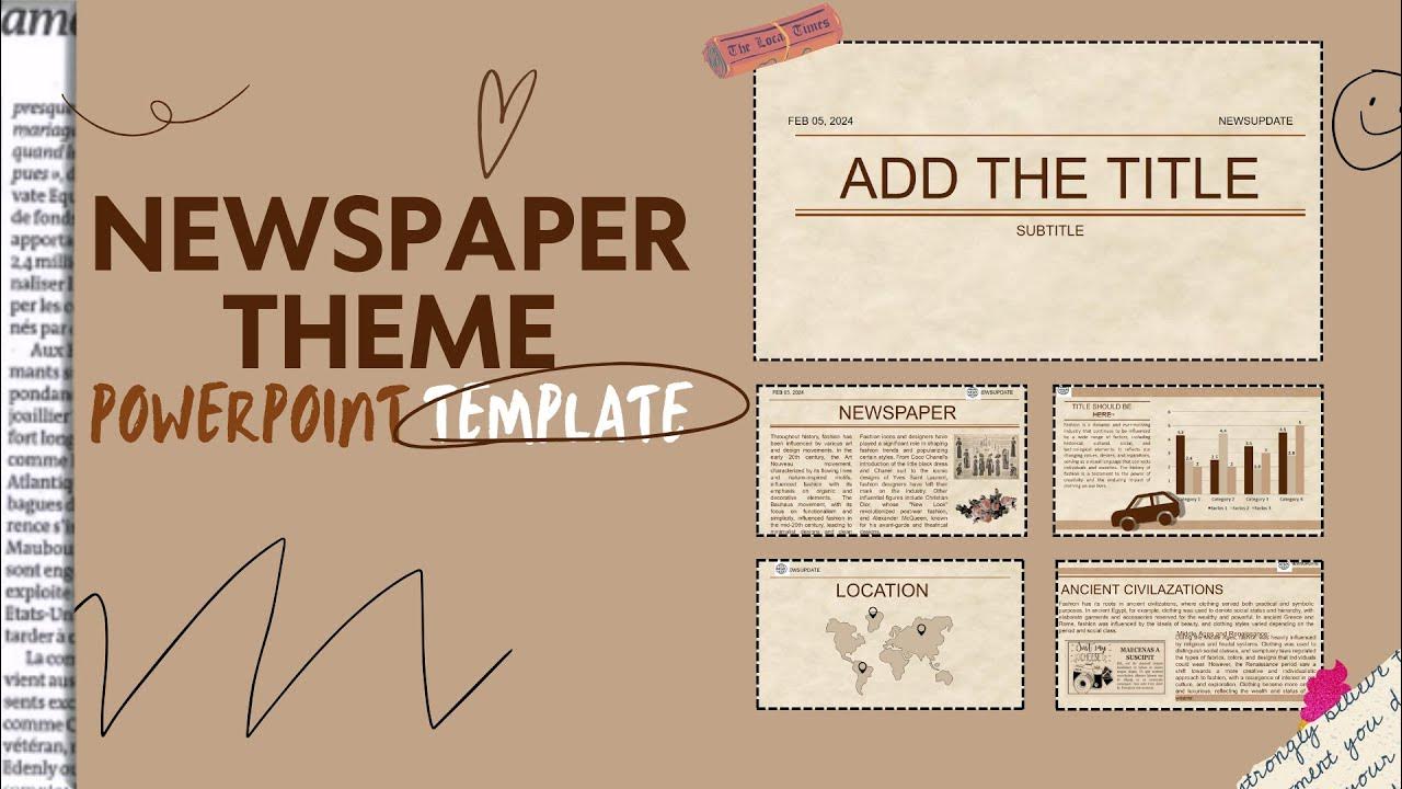 Newspaper Inspired Editable PowerPoint Template | Free Download - YouTube