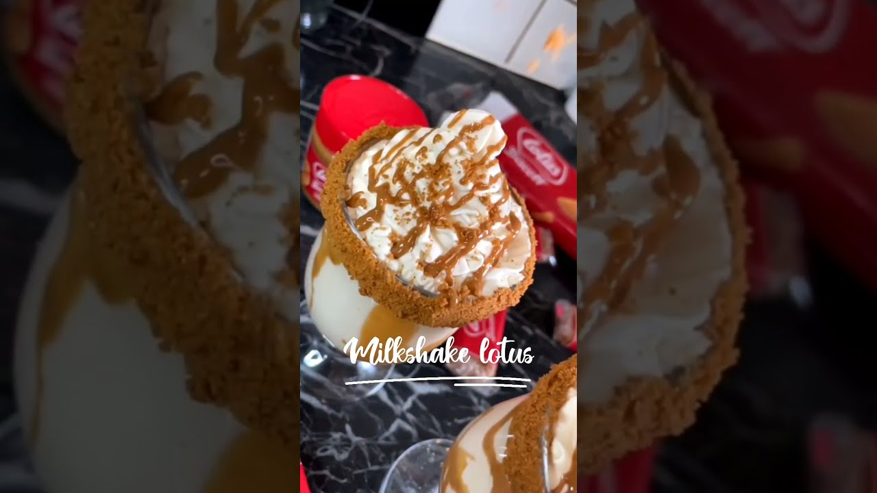 Lotus Biscoff Milkshake | quick & easy cookie milkshake recipe #shorts ...