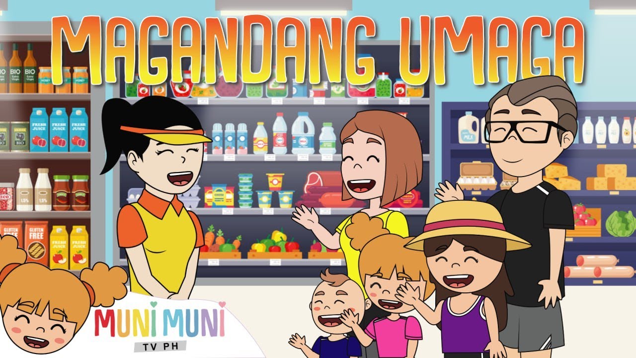 MAGANDANG UMAGA | Animated Filipino Nursery Rhyme | Muni Muni TV PH ...