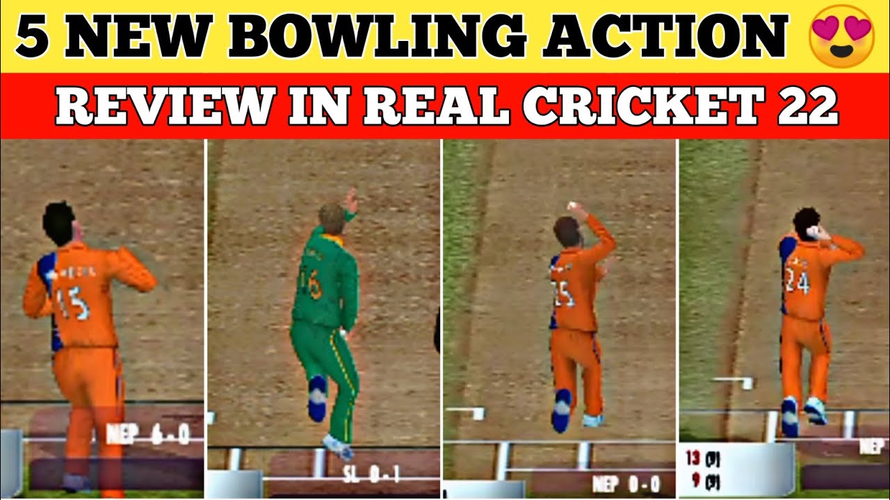 5 New Bowling Action In Real Cricket 22 - 😍😍 - YouTube