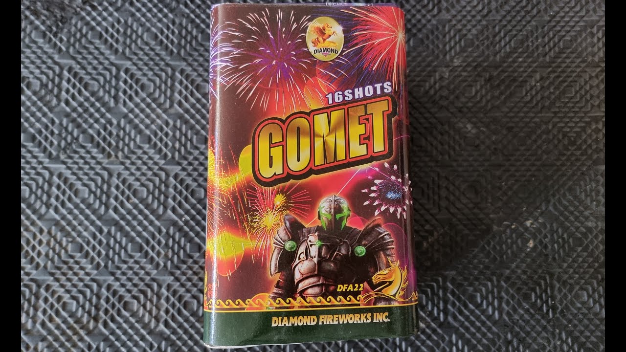 Gomet 16 Shots Diamond Fireworks - YouTube