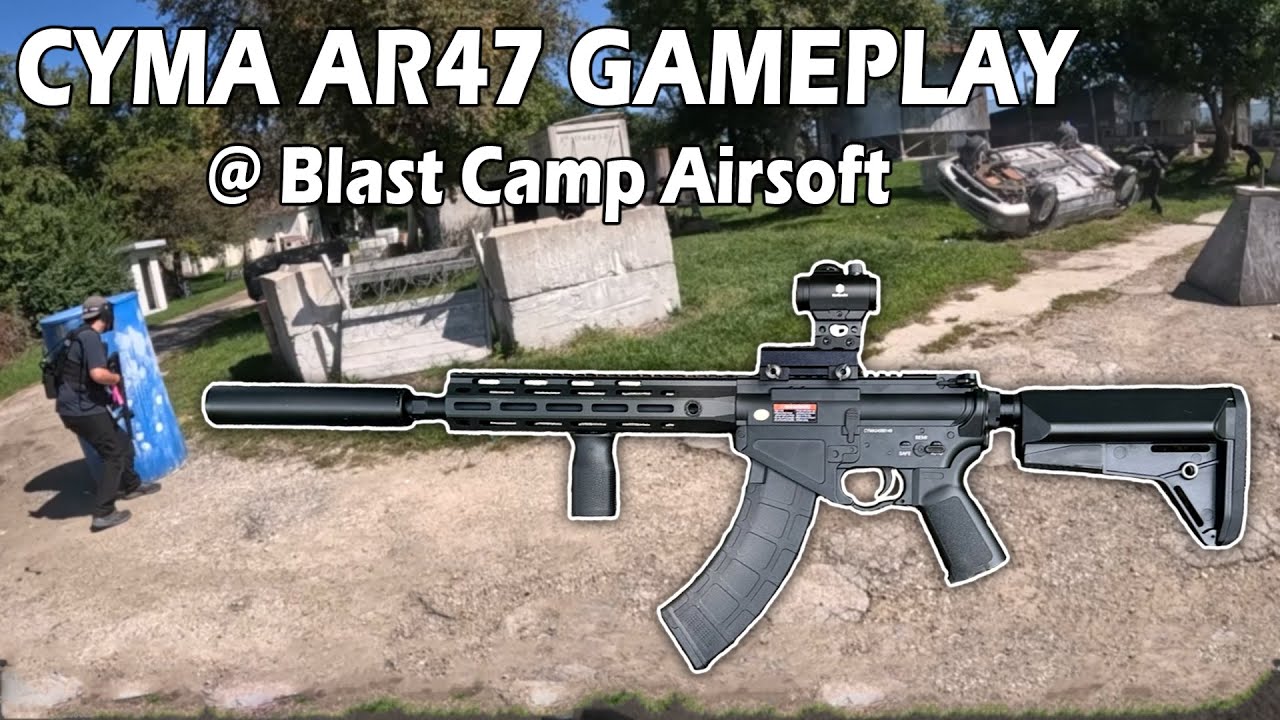 Open Play Airsoft Gameplay @ Blast Camp Airsoft With CYMA AR47 - YouTube