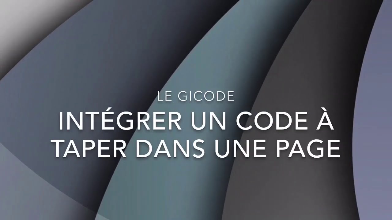 GICODE de S'Cape - Intégrer un code à taper dans une page Genially - YouTube