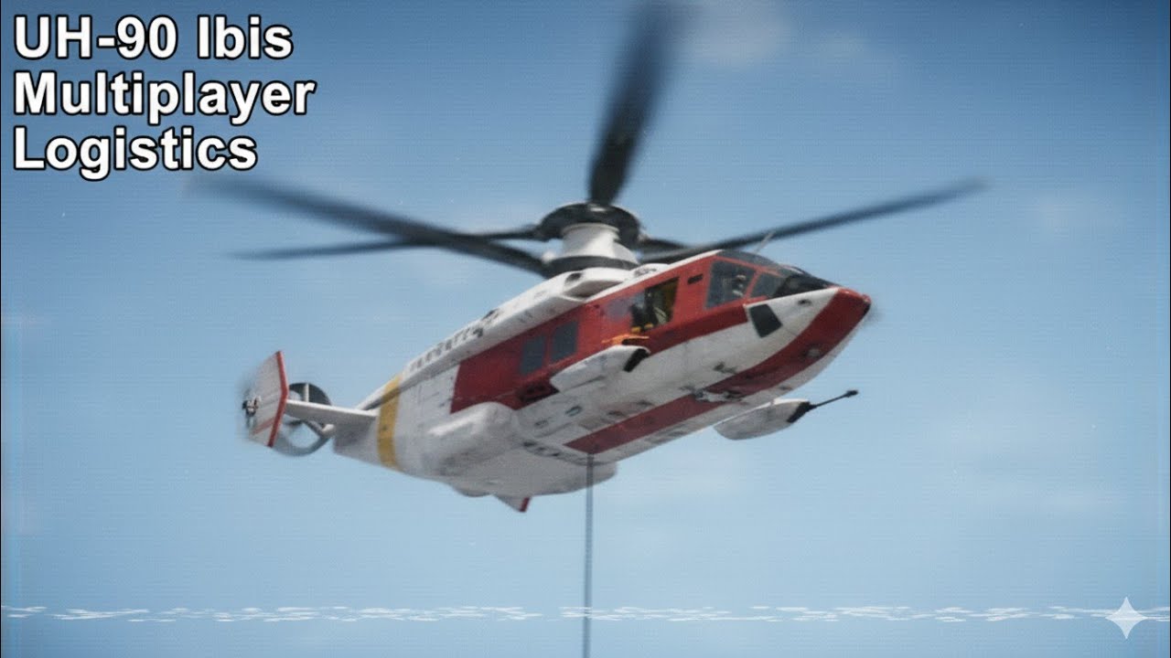 Moving Logistics with the UH-90 Ibis in multiplayer - Nuclear Option 0. ...