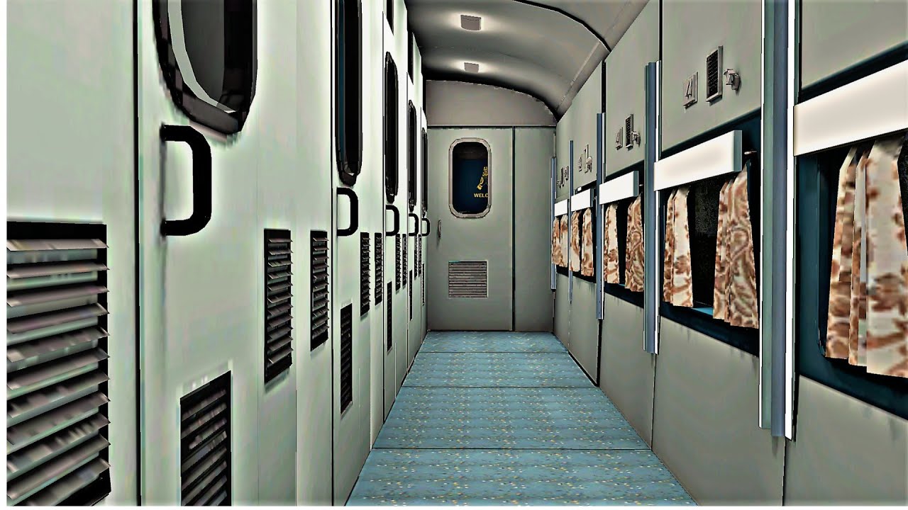 First AC interiors of 16182/ Silambu Express in MSTS Indian Railways ...