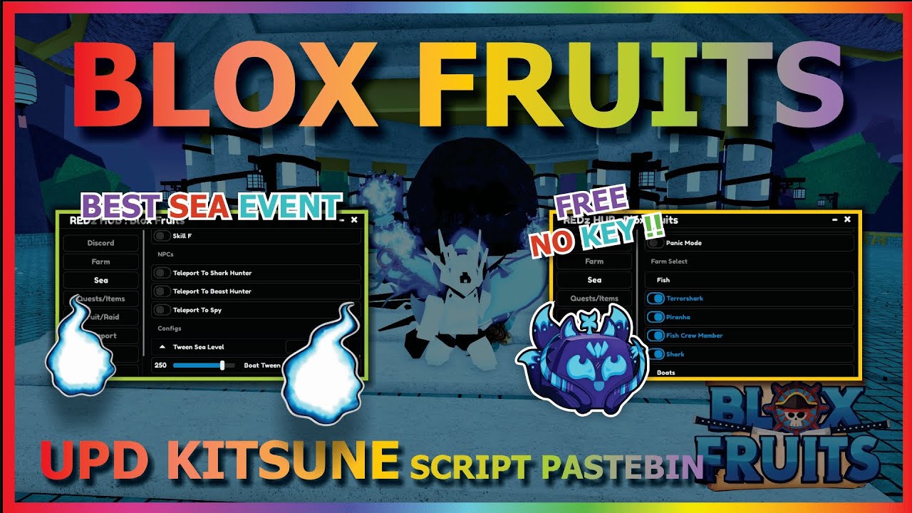 Blox Fruit[Scrip Redz hub] auto farm candy,auto nhận quà,auto bone,farm ...