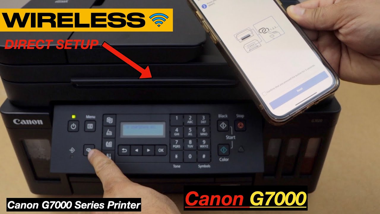 Canon PIXMA G7000 Wireless Direct Setup.......... - YouTube