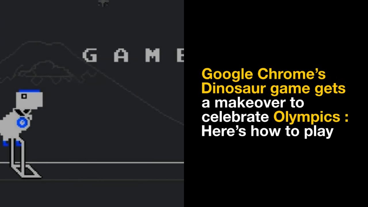 Google Chrome’s Dinosaur game gets a makeover to celebrate Olympics ...