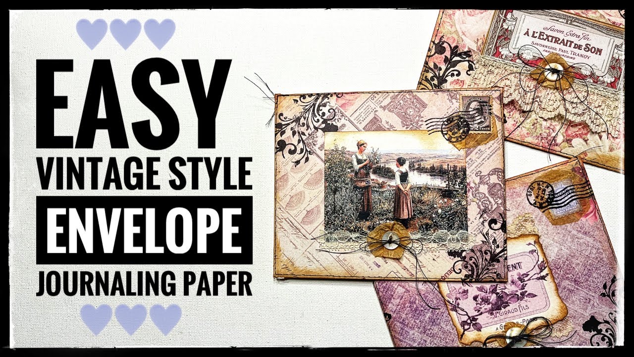 Paper Pad Project - Easy Vintage Style Envelope with Journaling Paper ...