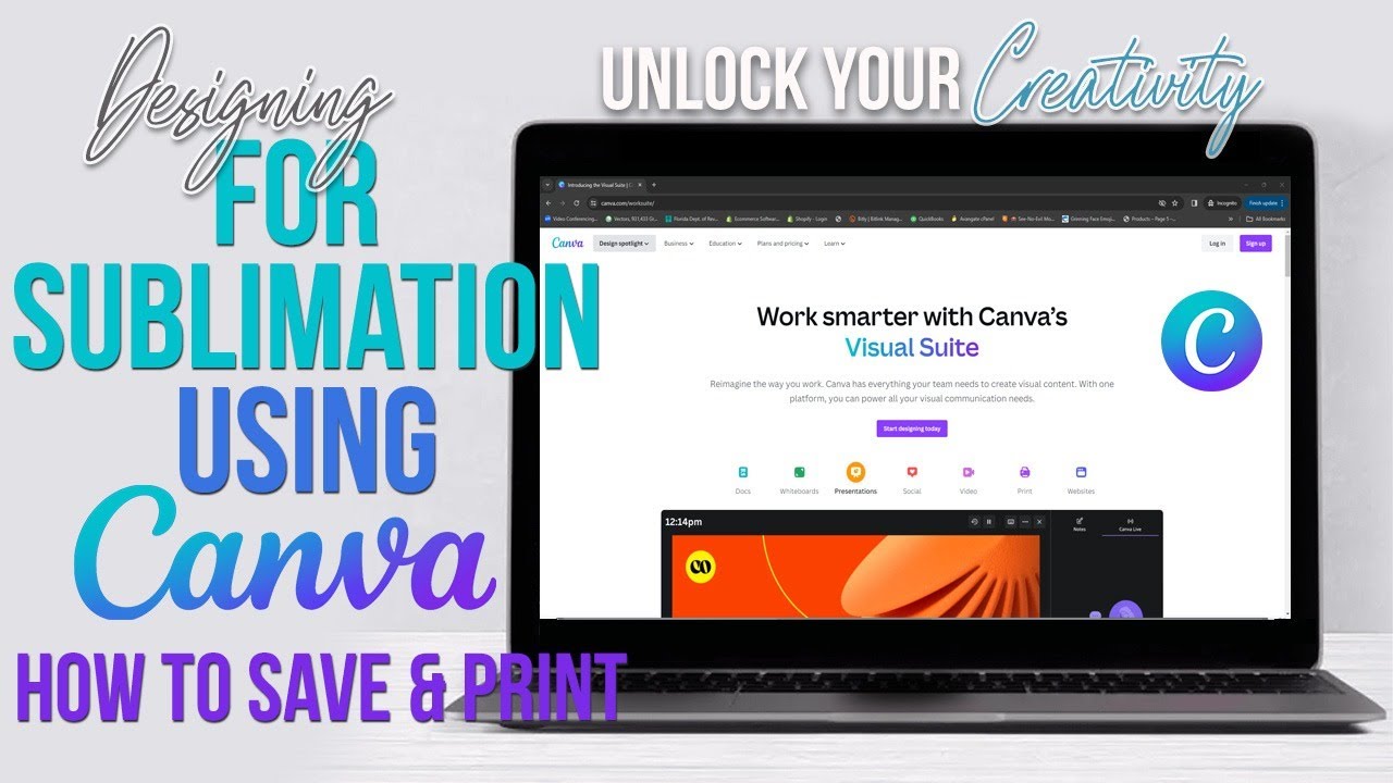 Using Canva for Sublimation how to Size Save and Print - YouTube