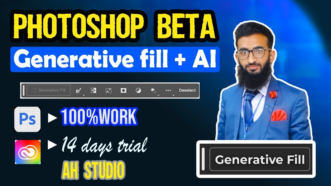 How to use photo beta & generative fill in Photoshop - YouTube