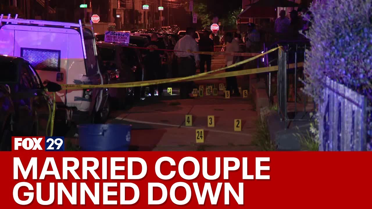 Married couple gunned down steps away from West Philadelphia home: police - YouTube