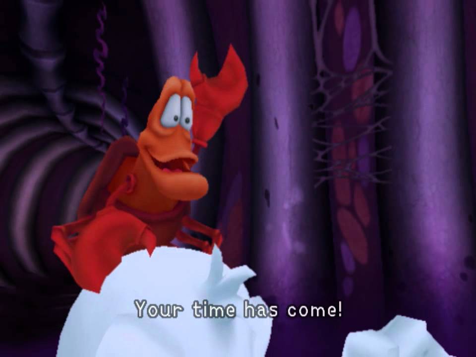 Kingdom Hearts, English cutscene: 130 - Fighting Ursula - HD 720p - YouTube