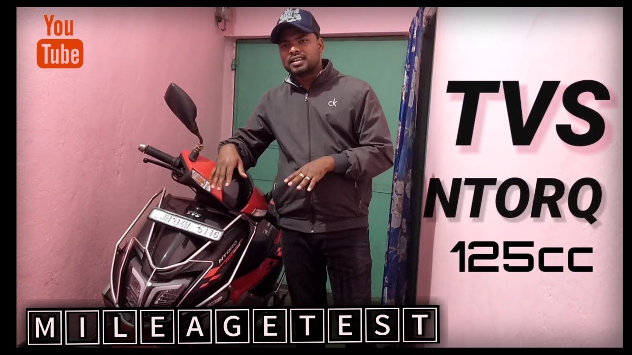 Tvs Ntroq Scooty Street Mileage test - YouTube