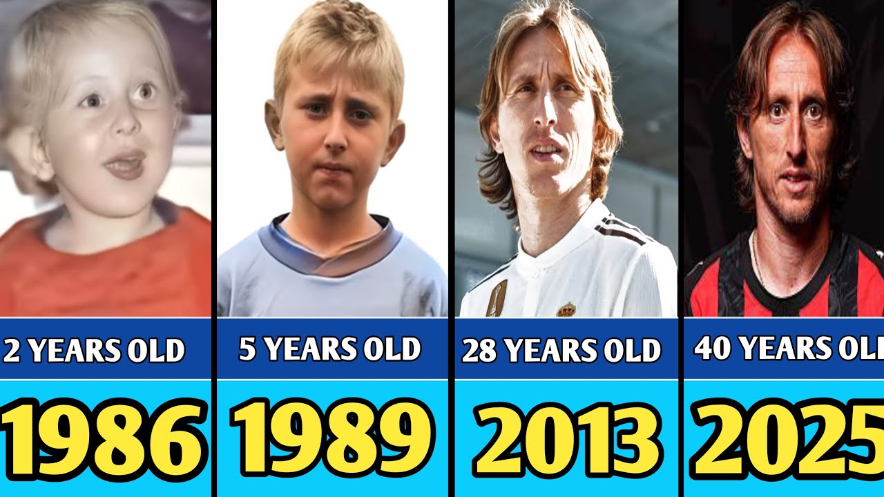 Luka Modric Transformation from 1 to 40 Years Old - YouTube