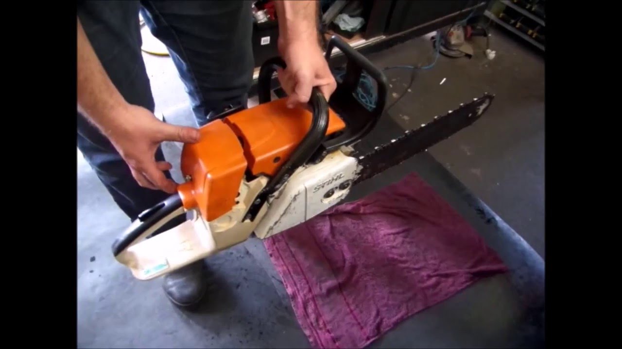 DTS - Motosserra Stihl MS 380 - 2/2 - Falta de Óleo 2 Tempos ...