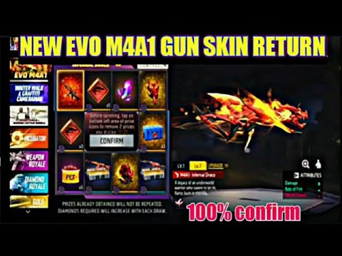 FREE FIRE M4A1 EVO GUN CONFIRM DATE | EVO M4A1 RETURN DATE | FF EVO ...