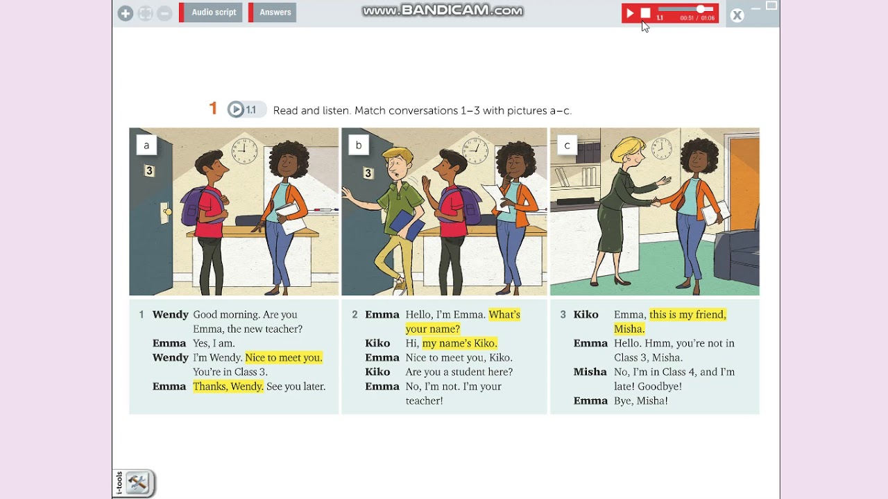 Basic English unit 1 Week 1 (1/3) - YouTube