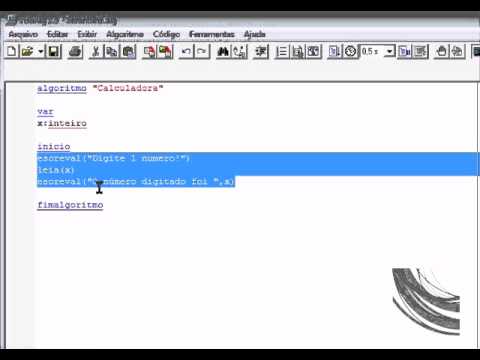 Vídeo aula 1 - visualg algoritmo - YouTube