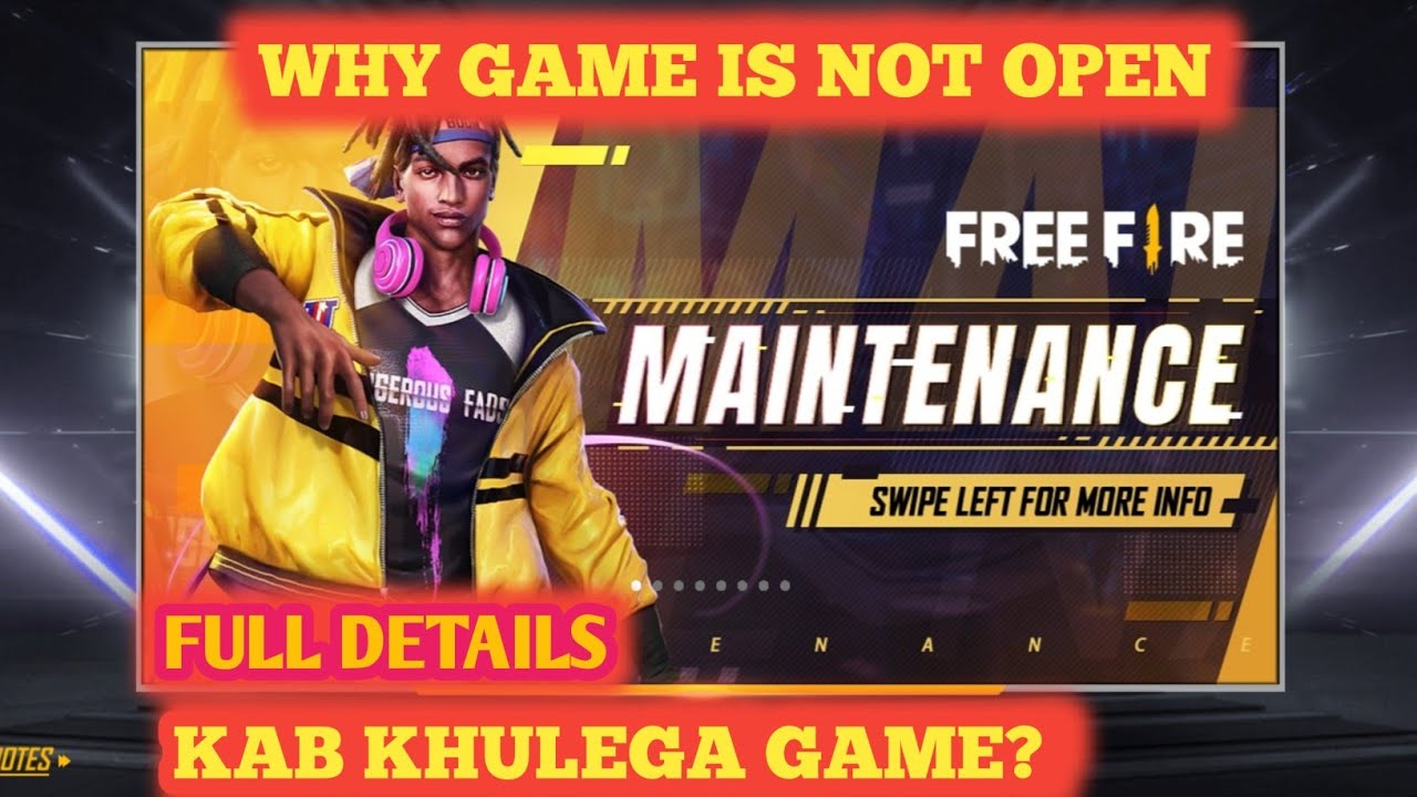Maintenance Freefire How to Open Free Fire Maintenance Free Fire New ...