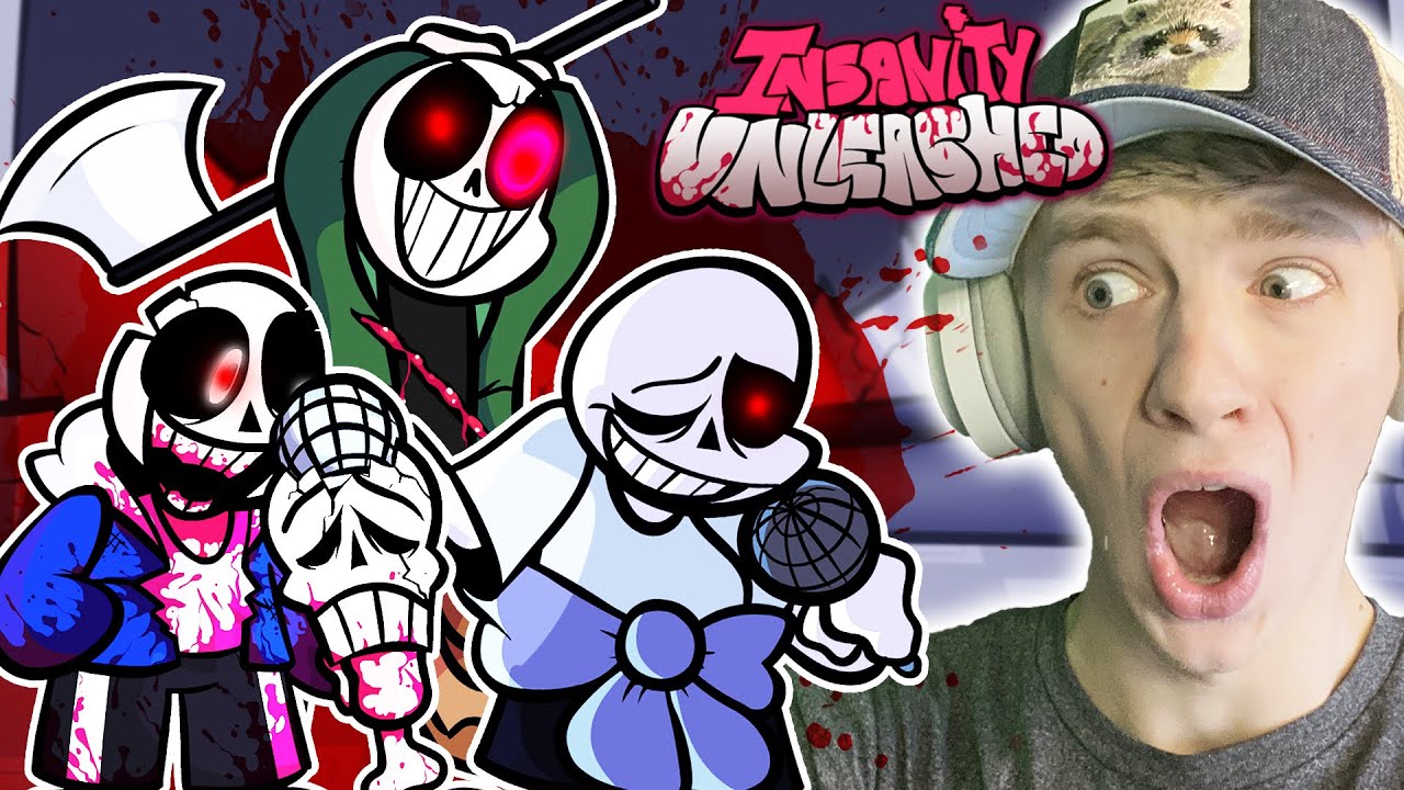 THIS SANS MOD IS INSANSITY!! INSANITY UNLEASHED (An Insanity Sans FNF ...