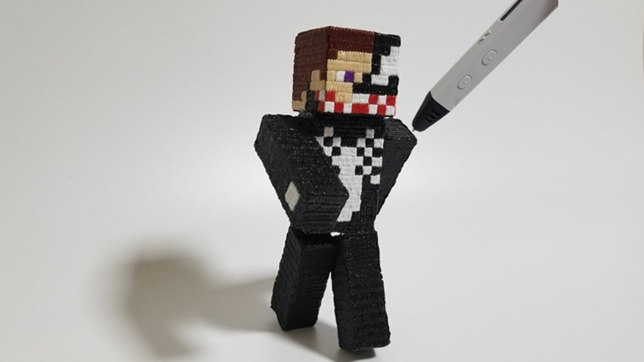 (ENG SUB) 3D Pen making Minecraft Venomㅣ3D 펜으로 마인크래프트 베놈 만들기 - YouTube